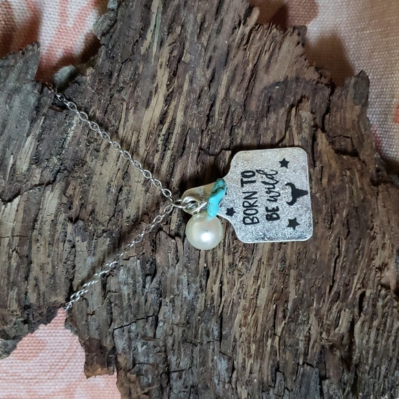 Jewelry | Cowgirl Necklace Pearl Turquoise Cow Tag Animal Tag Cattle ...